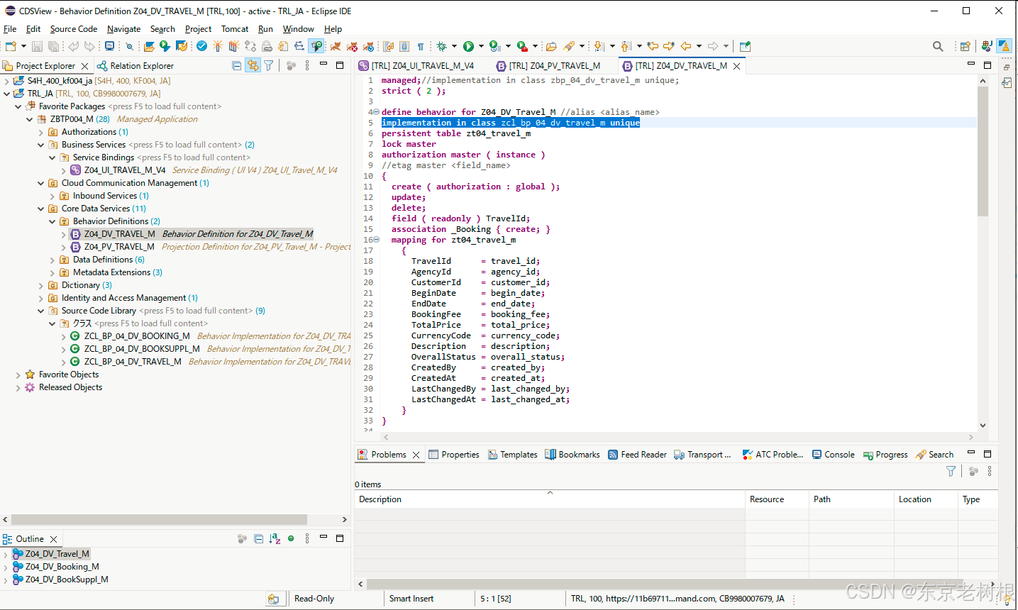 SAP学习笔记 - 开发49 - RAP开发 Managed App BDL(Behavior Definition Language) ，Mapping，Behavior Pool，ETag ...