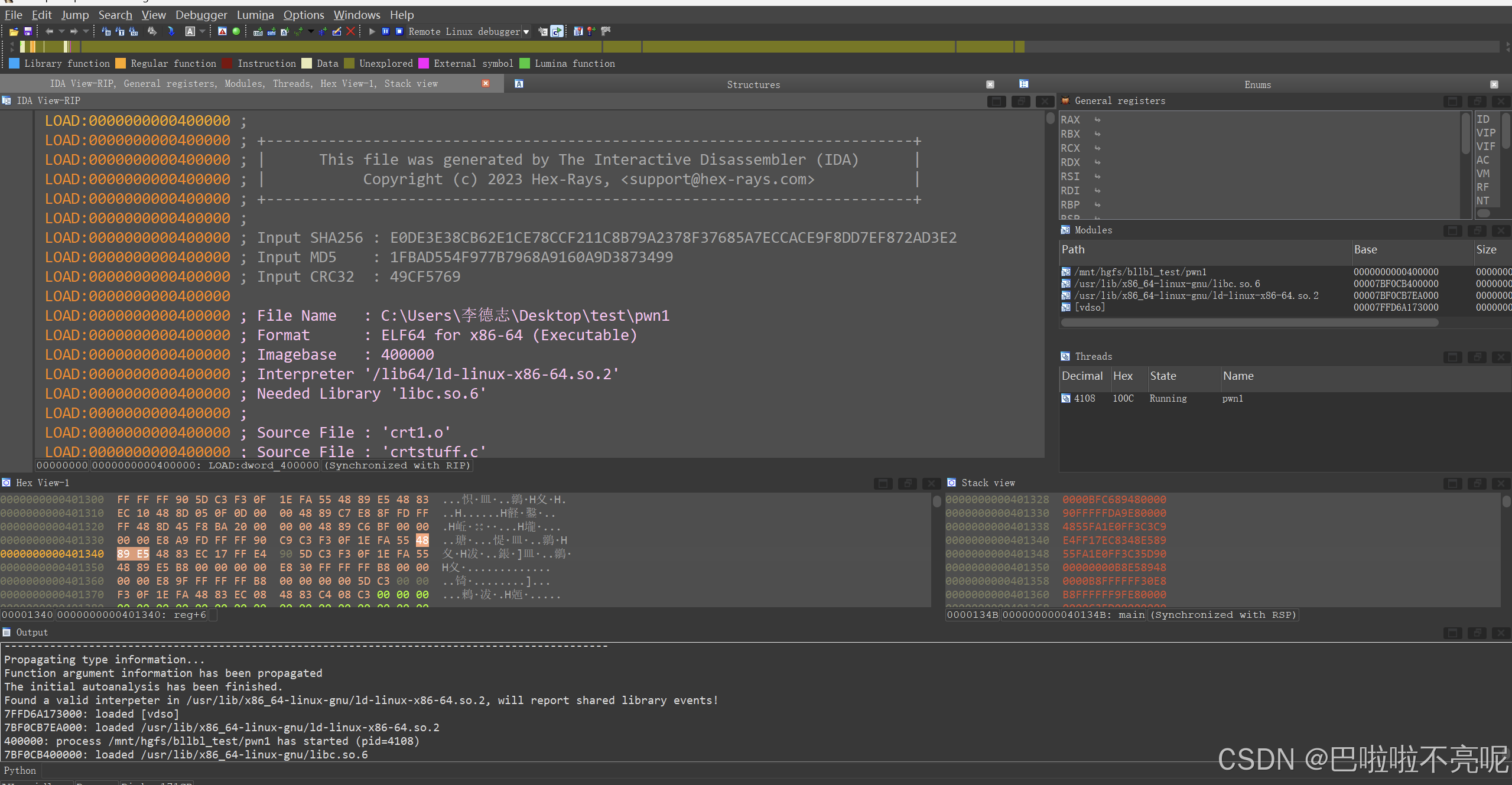 利用ida进行linux远程动态调试_ida远程调试linux-CSDN博客
