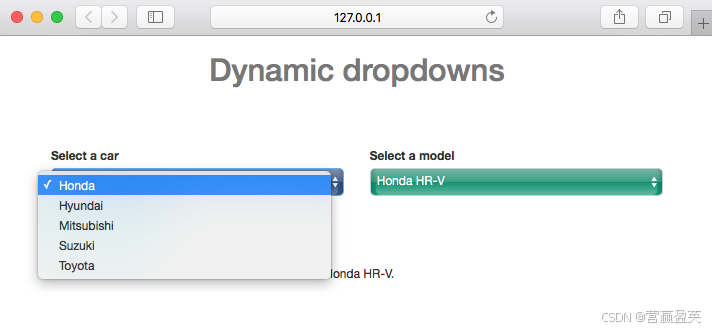 How to create two dependent dynamic dropdown lists using Flask-CSDN博客