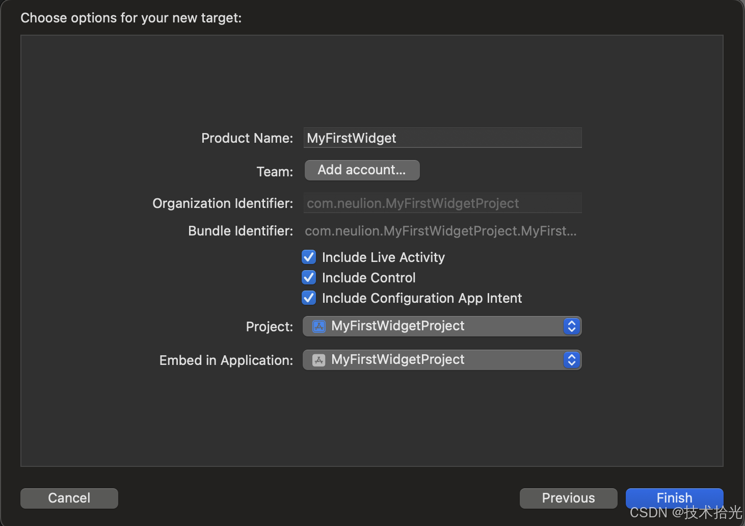 Ios Widget 开发 2：创建你的第一个 Widget：项目结构与扩展搭建xcode 开发widget Csdn博客