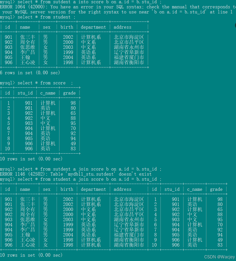 MYsql作业（3）-CSDN博客