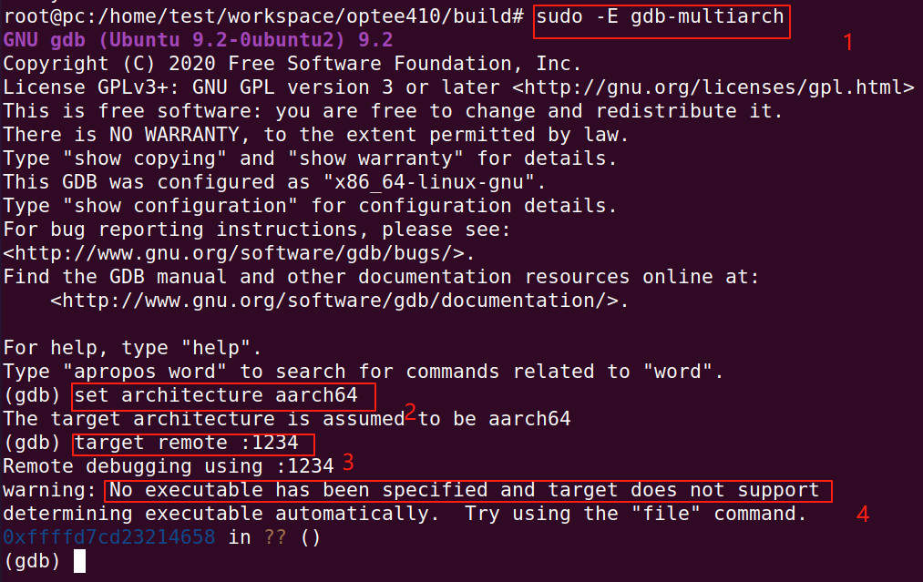 OPTEE 连接GDB调试手段_op-tee调试工具-CSDN博客
