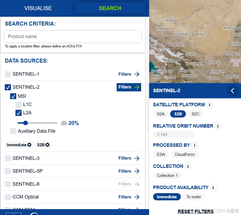 下载哨兵2号影像 Sentinel-2B_哨兵影像下载-CSDN博客