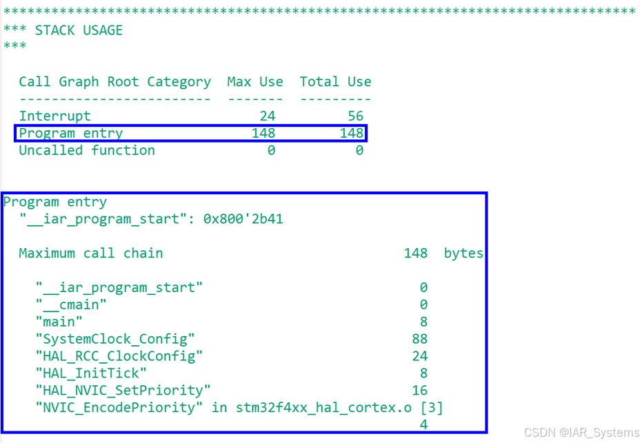 如何获取入口函数不是__iar_program_start的Program entry的stack使用情况_iar stack usage-CSDN博客