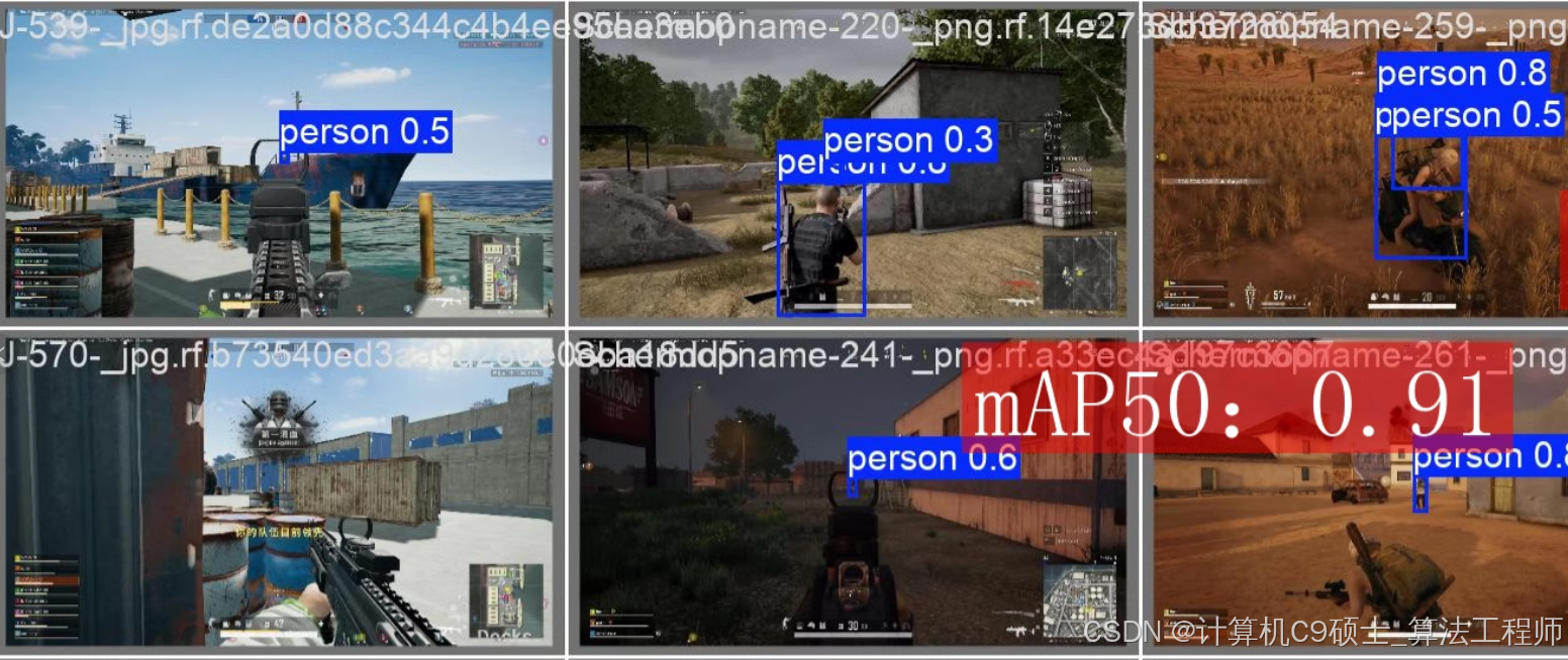 如何使用YOLOv8模型对绝地求生PUBG检测数据集进行训练、评估和可视化 9043张， 1类 ‘person‘_yolo pubg-CSDN博客
