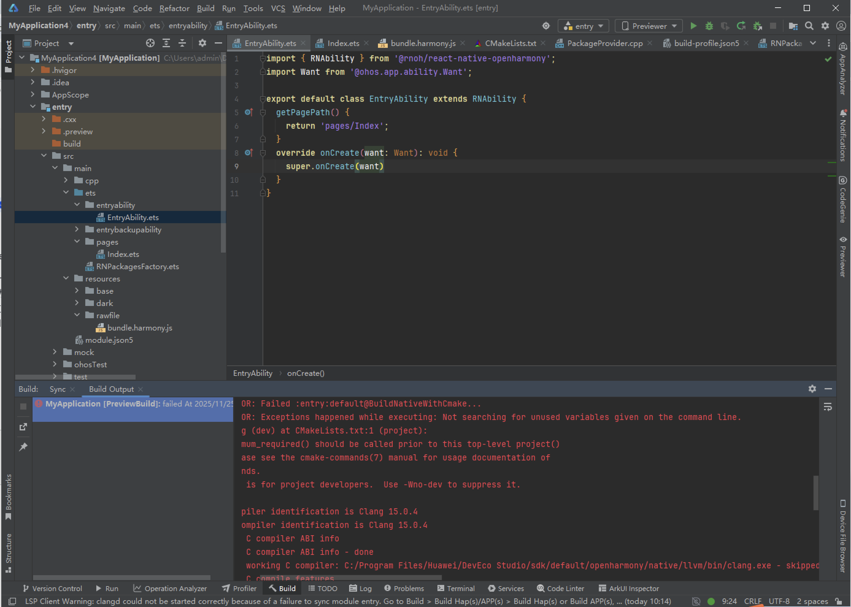 React Native跨平台鸿蒙开发实战系列(bug)：找不到cpp目录_devceostudio 没有cpp-CSDN博客