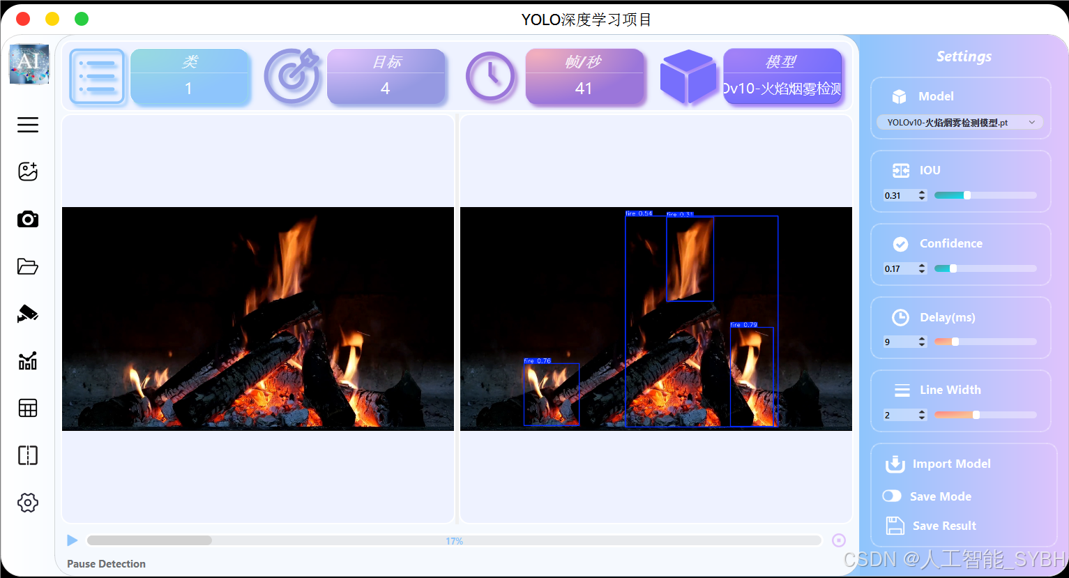 基于YOLOv10的火焰烟雾检测系统（深度学习模型+UI界面+Python代码+训练数据集）_yolov10实战项目:火焰烟雾识别系统训练好的模型-CSDN博客