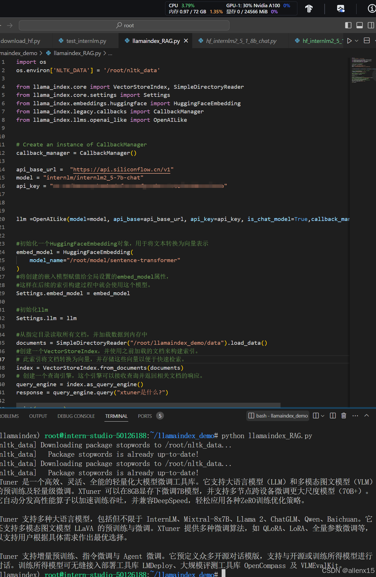 LlamaIndex RAG 实践_llamaindex 用硅基流动-CSDN博客