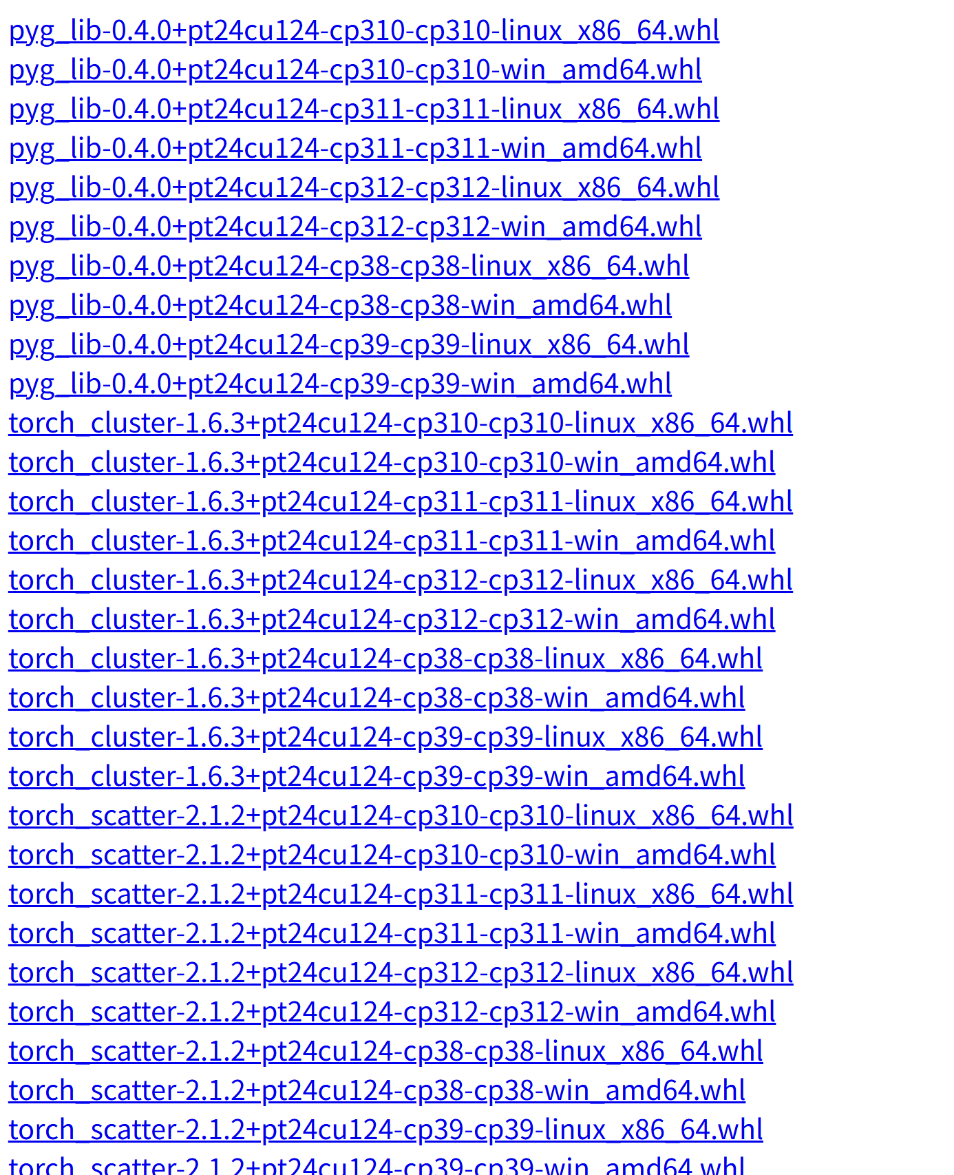 torch_geometric报错！安装记录！_python 安装torch-geometric-CSDN博客
