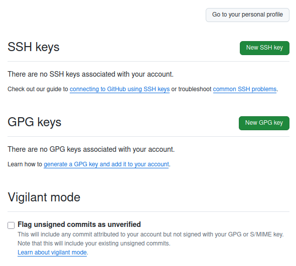github 的几种登录方式：Password, Passkeys, Two-factor authentication ； SSH and GPG keys_this browser or ...