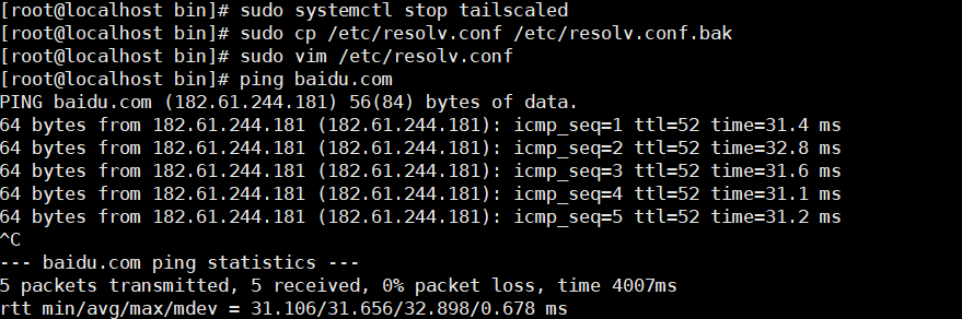解决 CentOS中因 Tailscale 引起的 DNS 解析问题_tailscale dns-CSDN博客
