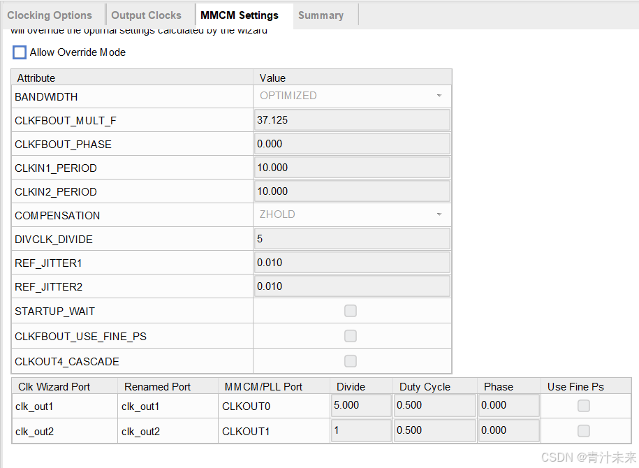 Clocking Wizard IP核的axi-lite动态配置_clocking wizard配置-CSDN博客