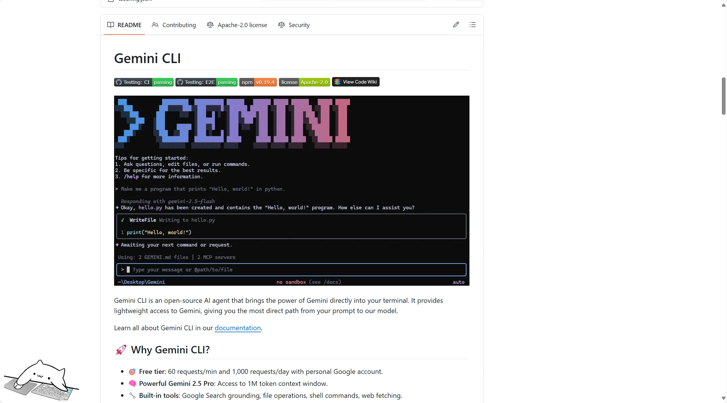 Github-Gemini CLI：让AI助手常驻你的终端，释放开发者的无限潜能_githu gmini-CSDN博客
