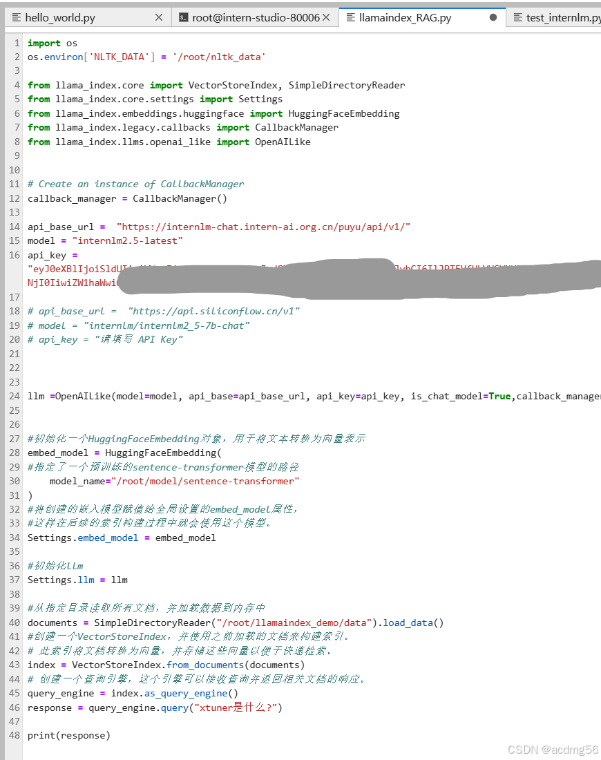 基础岛第四关：Llamaindex RAG 实践_lammaindex 不使用nltk-CSDN博客