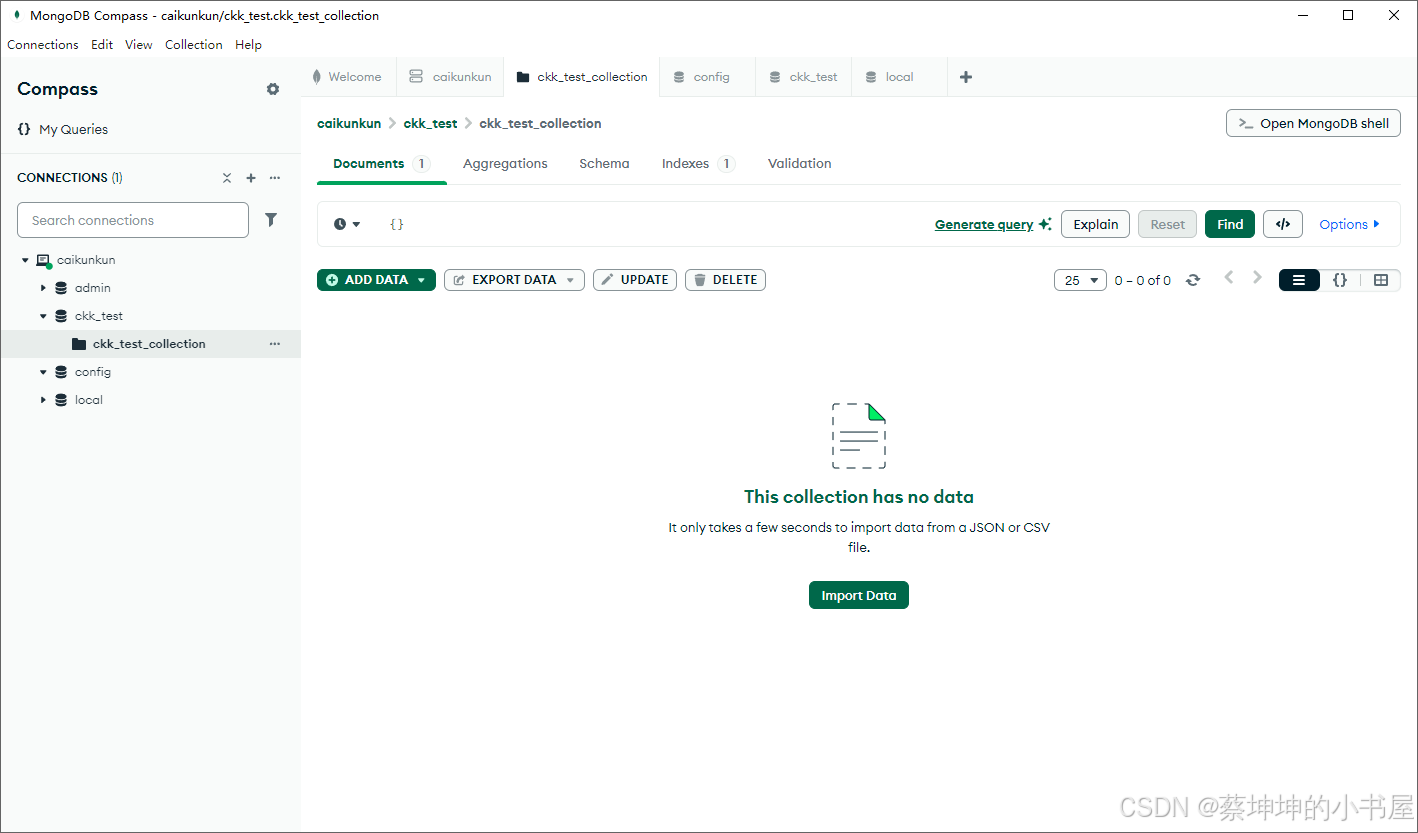 Mongodb And Mongodb Compass可视化管理工具的下载与安装（简洁版），附带建表和四个基本的增删改查语句mongodb Compass Download Gui Csdn博客
