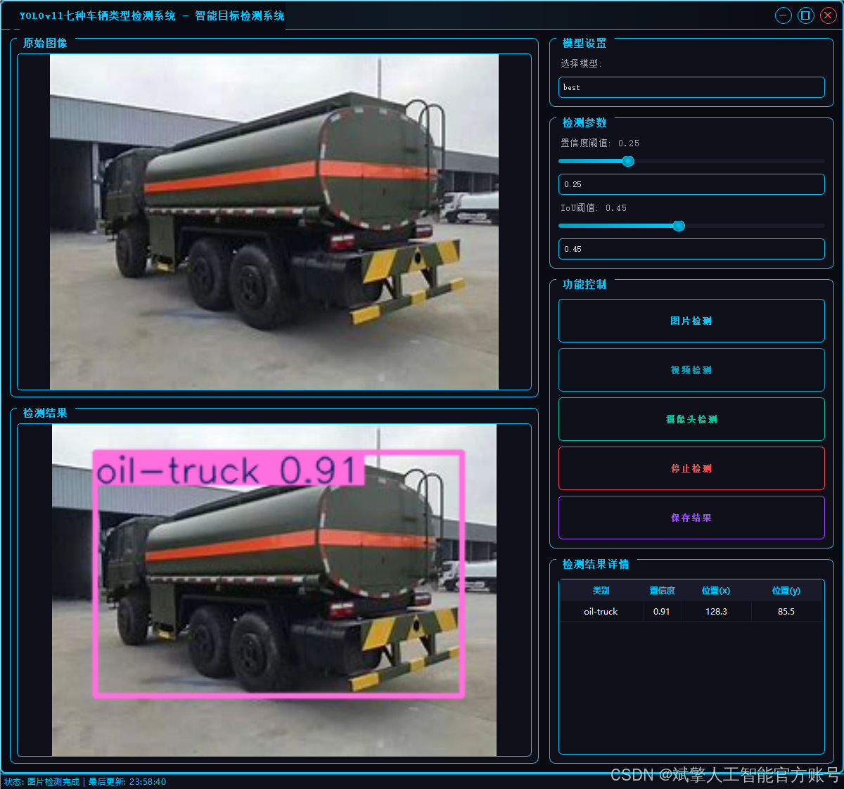 基于深度学习yolov11的车辆类型检测系统(yolov11yolo数据集ui界面登录注册界面python项目源码模型)yolov11模型的车辆实时检测系统 Csdn博客