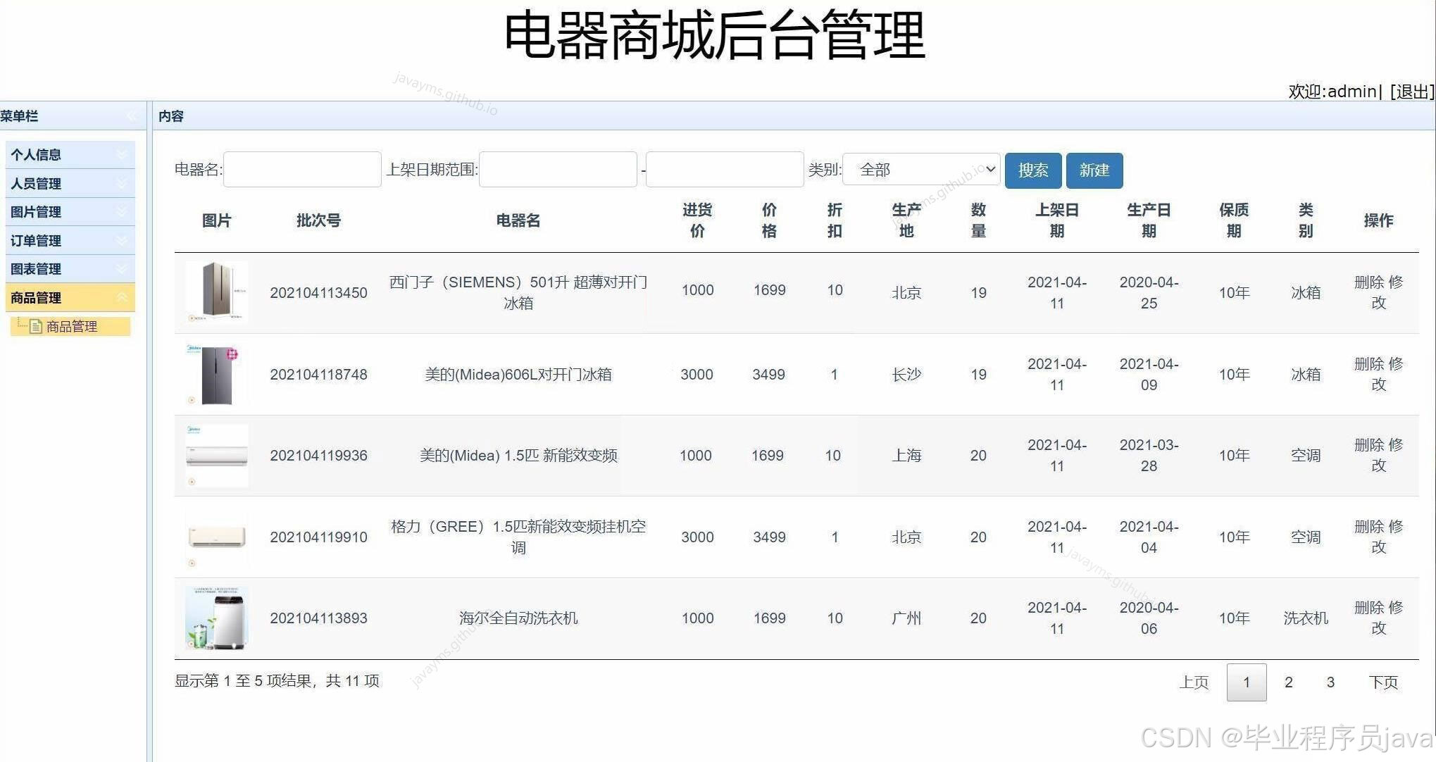 基于javaweb和mysql的ssm+maven电器商城系统(java+ssm+jsp+jquery+javascript+mysql)-CSDN博客