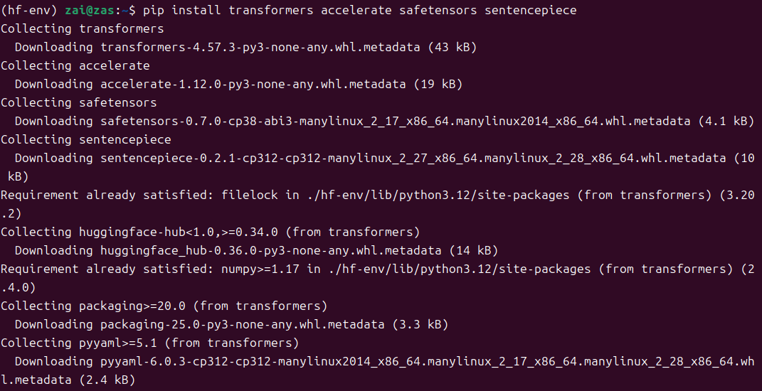 Ubuntu如何使用Hugging Face Transformers运行AI大模型-CSDN博客