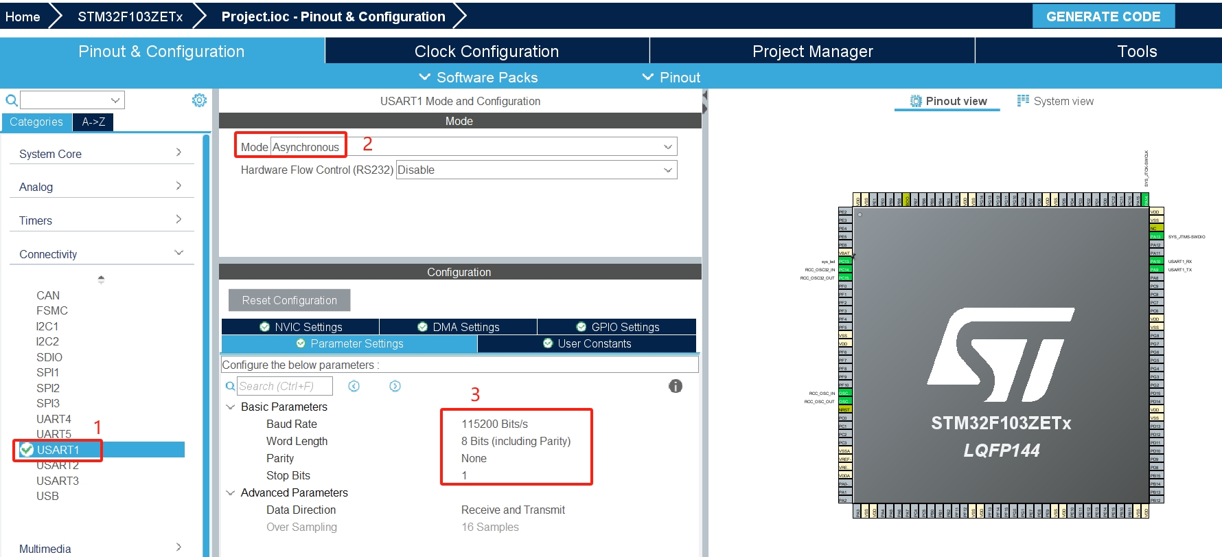 1-stm32f103zet6 uart1配置_stm32f103zet6 hal uart-CSDN博客