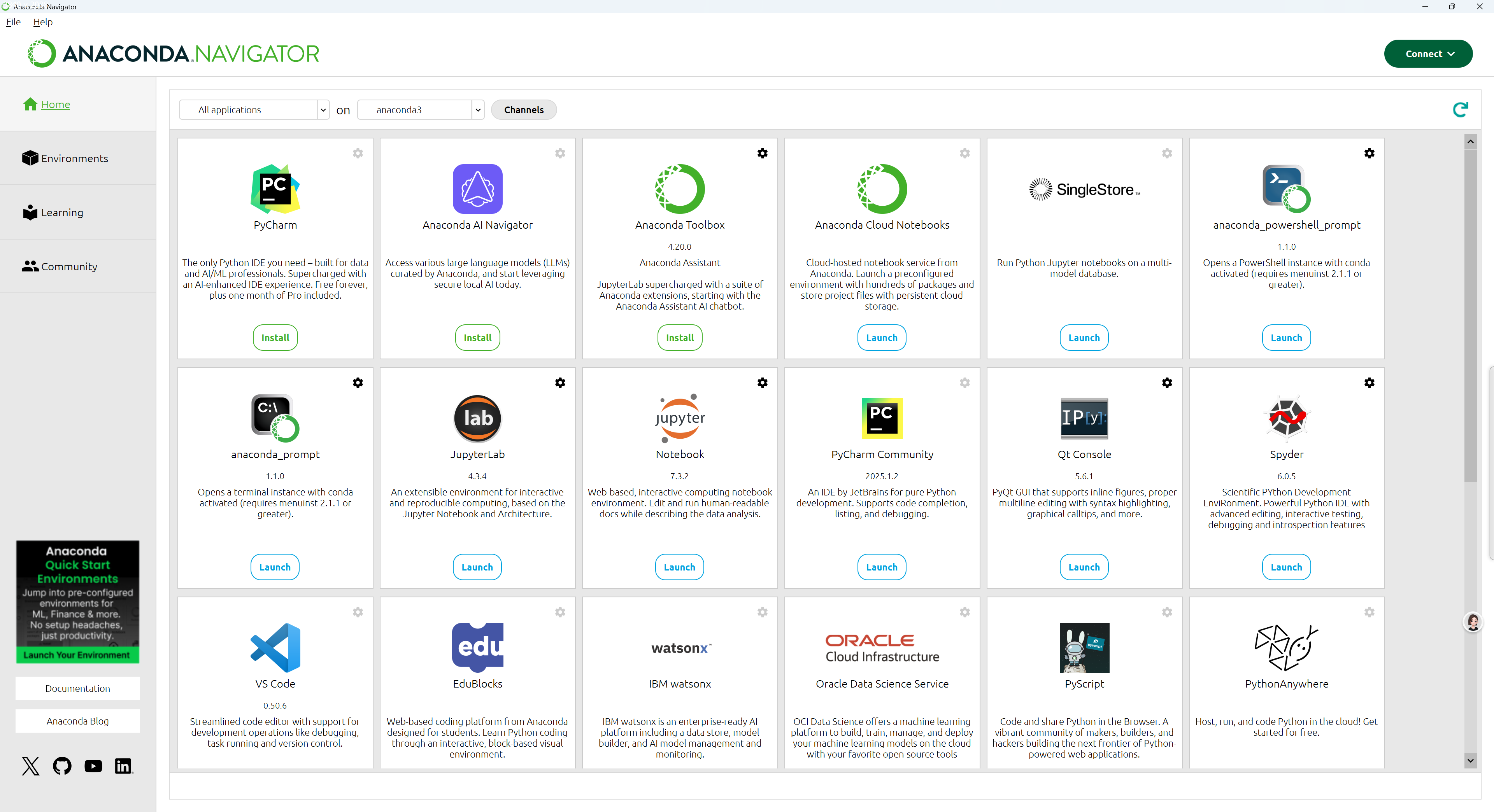 掌握 Conda 常用命令：从anaconda-navigator管理到包安装与维护_conda update nevigater-CSDN博客