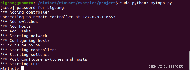 （二）使用mininet+ryu建立简单的网络拓扑_ryu mininet-CSDN博客