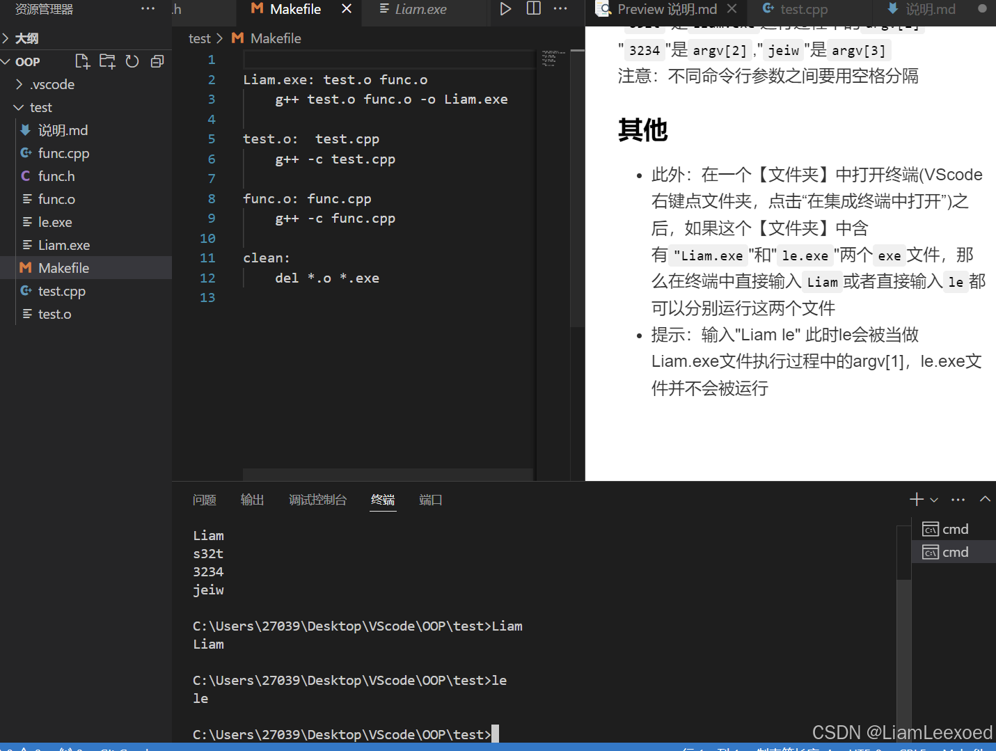 VScode中argv(命令行参数)的输入方法(利用cmd)_vscode 命令行参数-CSDN博客