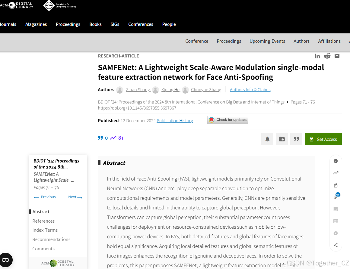 SAMFENet: A Lightweight Scale-Aware Modulation single-modal feature extraction network for Face ...