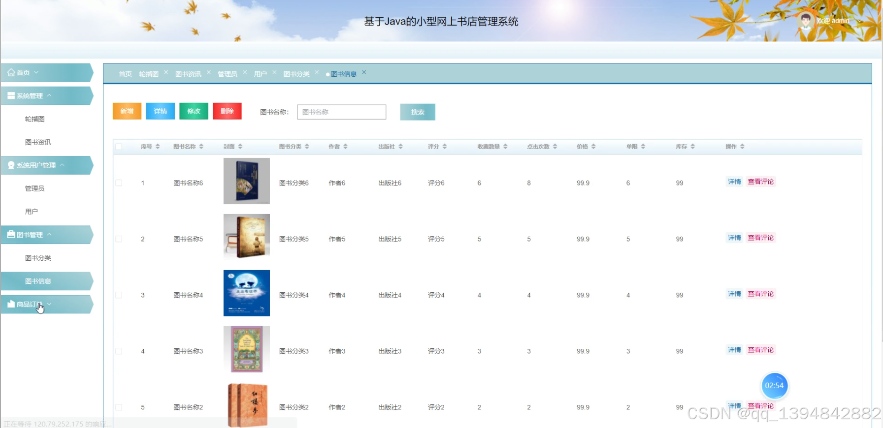 Springboot403 基于java的小型网上书店管理系统源码数据库纯前后端分离部署讲解等小型网上书店系统代码 Csdn博客