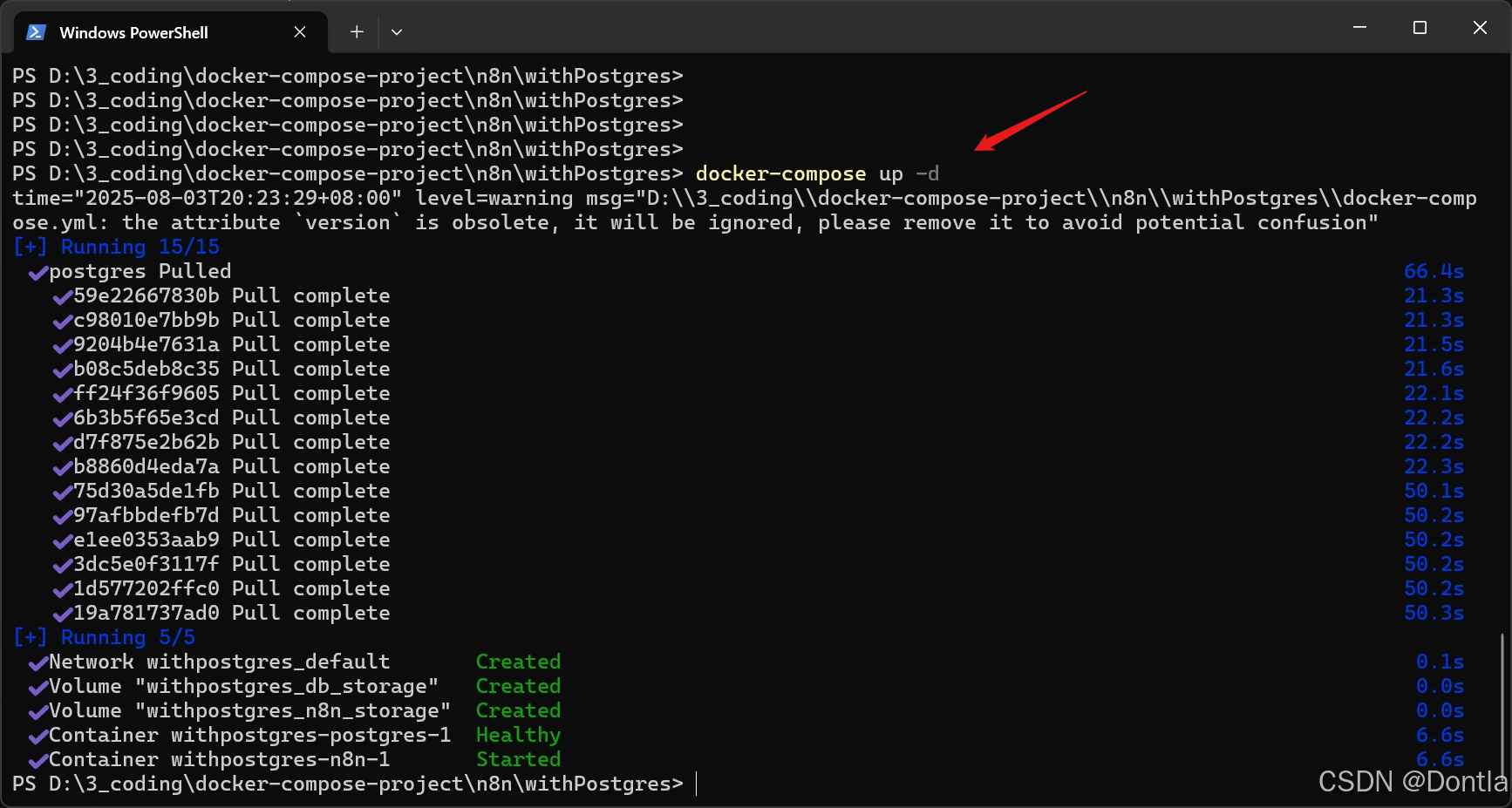 【n8n教程笔记——工作流Workflow】n8n部署 Windows n8n安装n8n Docker-compose n8n tunnel n8n PostgreSQL n8n时区设置 ...