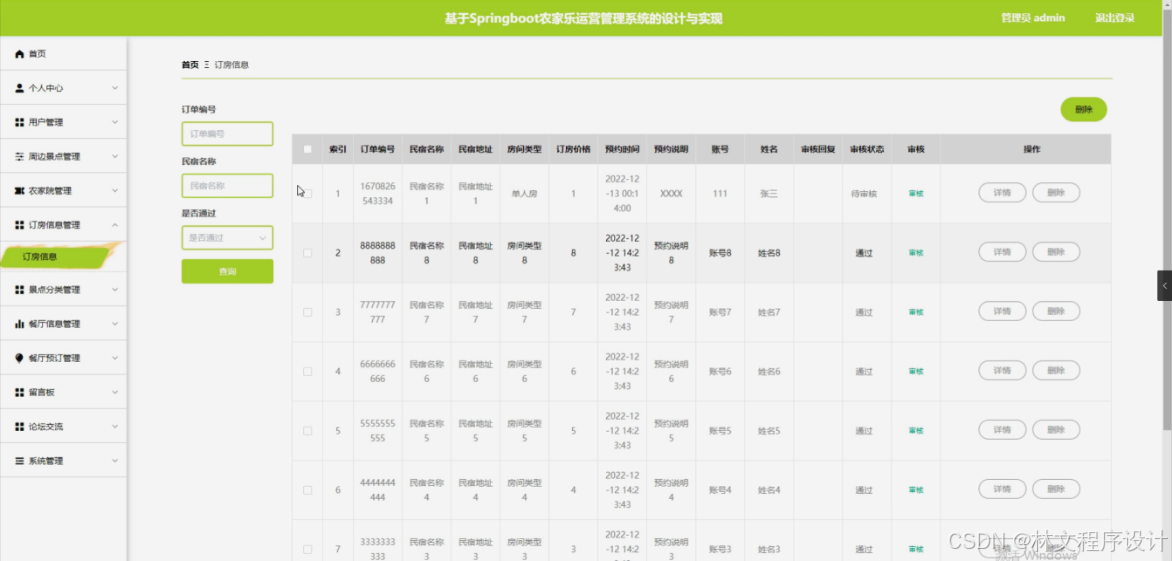 计算机毕业设计农家乐运营管理系统的设计与实现 农家乐综合管理平台的设计与开发 基于web的农家乐信息化管理系统基于web的农家乐管理系统的设计与实现 Csdn博客