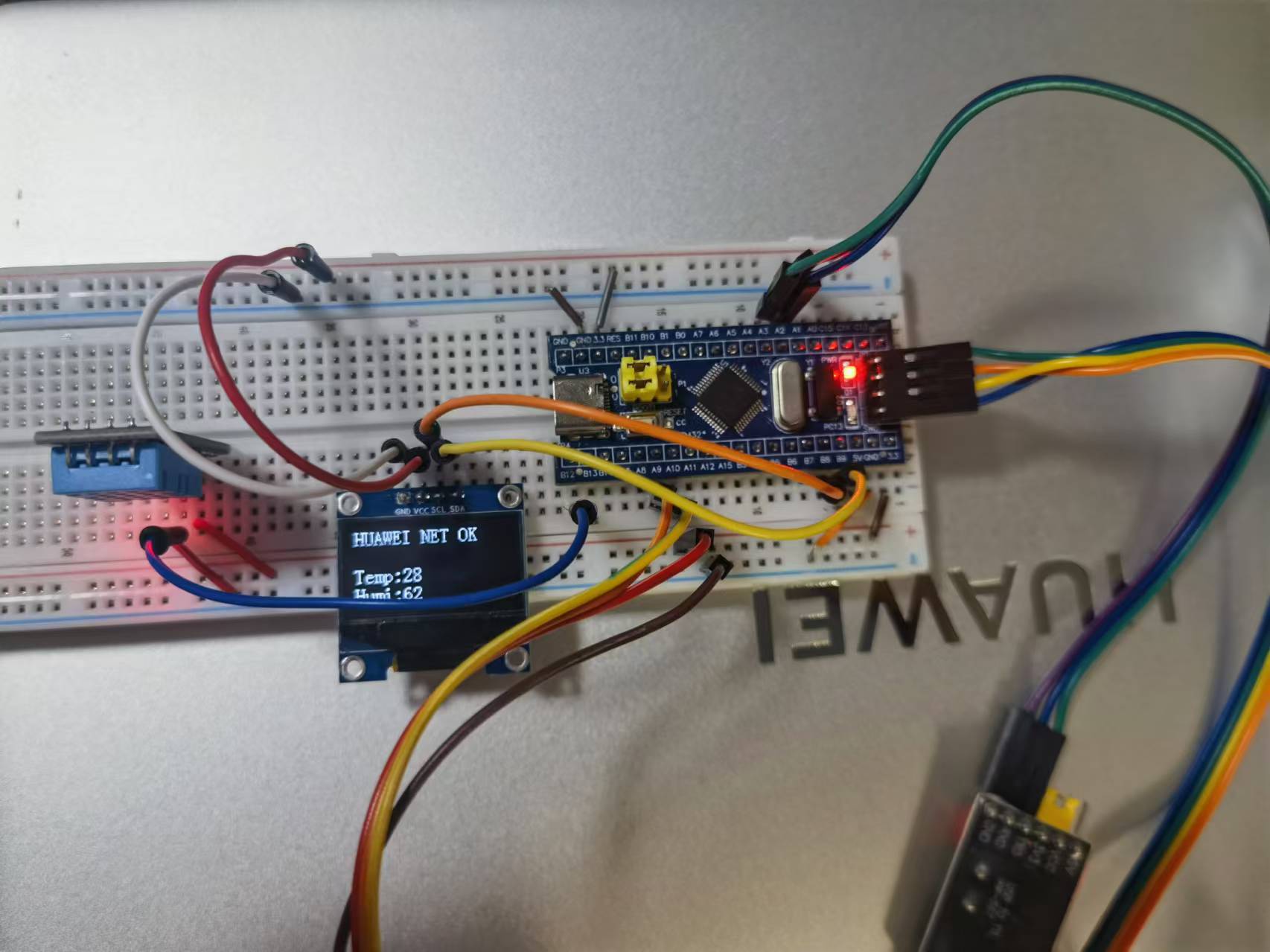 STM32标准库-ESP8266WIFI模块+DHT11连接华为云上传温湿度数据_stm32和esp8266数据传输 标准库-CSDN博客