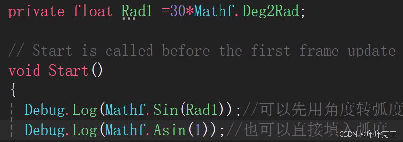 Unity中的数学 之 Mathf Csdn博客