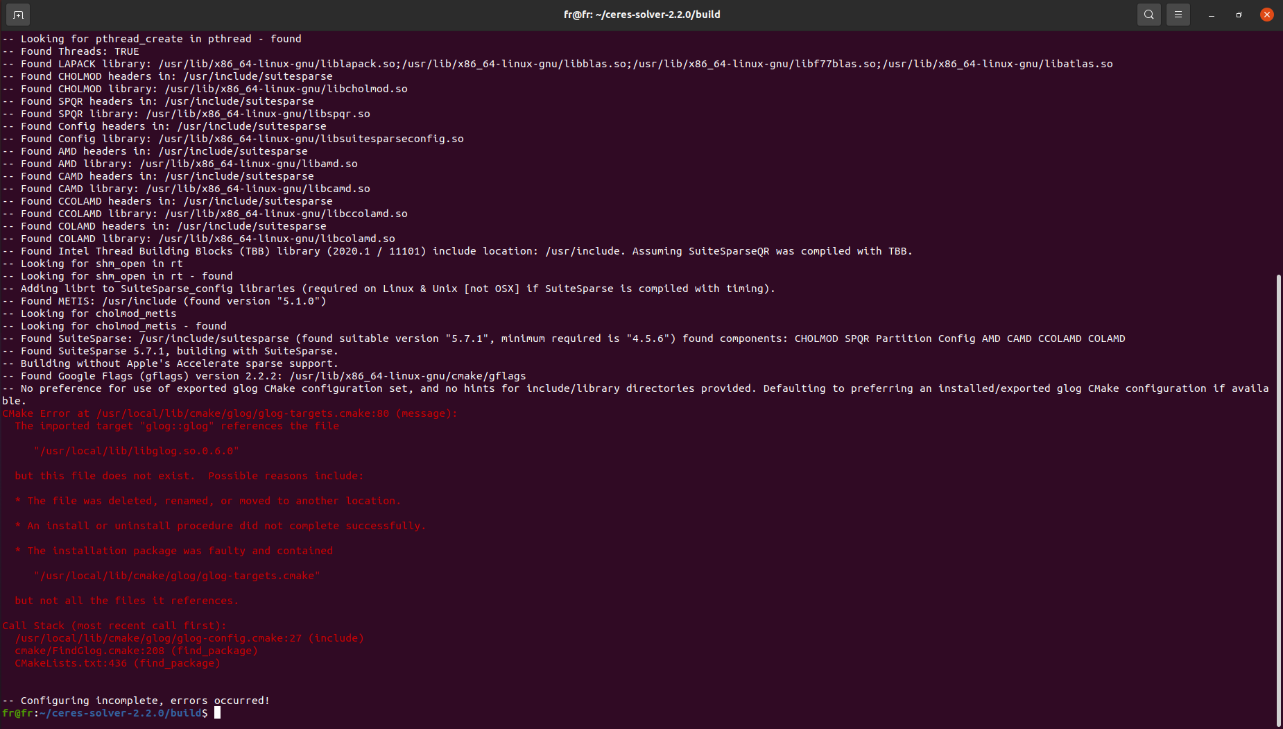 安装ceres-solver2.2_ceres 安装-CSDN博客