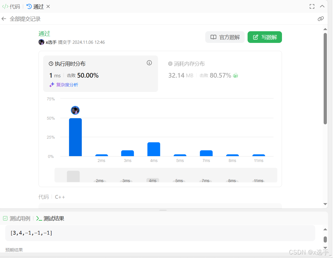 2024 11 6 Leetcode每日一题 3254 长度为 K 的子数组的能量值 I Csdn博客