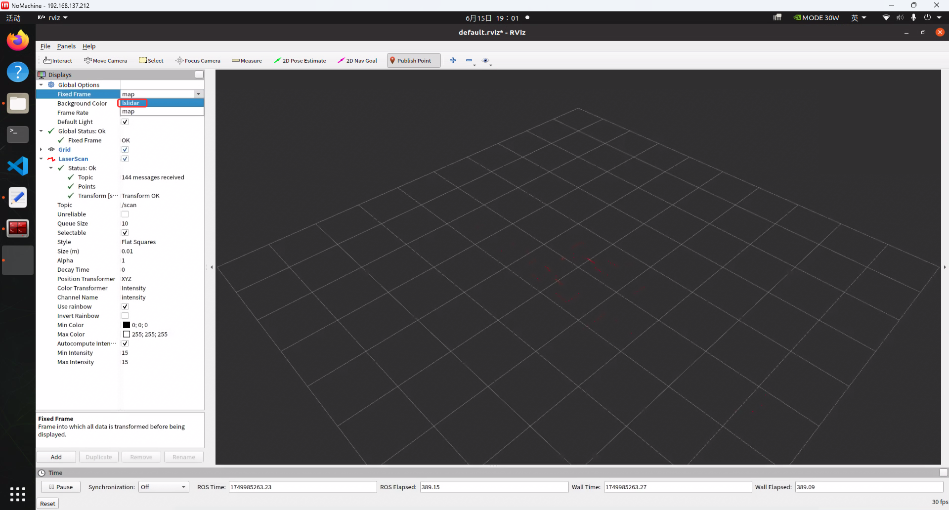 RVIZ中出现For frame [xxx]: Fixed Frame [map] does not exist的解决方法以及Fixed Frame无法进行下拉-CSDN博客