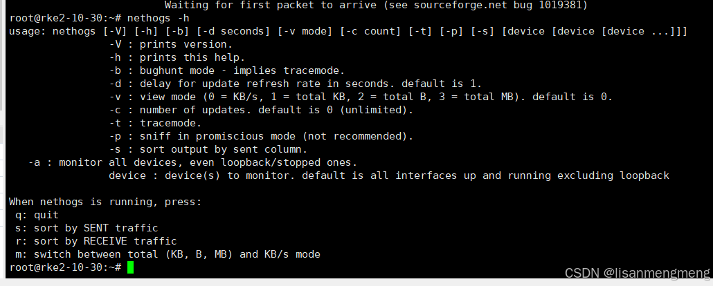 nethogs 命令介绍和使用案例_nethogs命令-CSDN博客