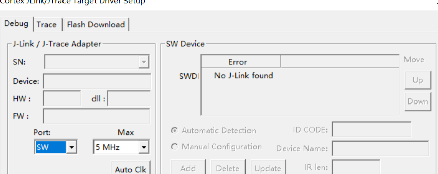 keil5显示【NO J-link Device found】-CSDN博客