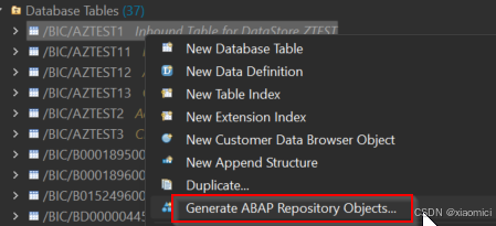 ADT没有“Generate ABAP Repository Objects...”这个选项_如果在生成abap repository objects(abap资源库对象)时选不到,可能有以下 ...