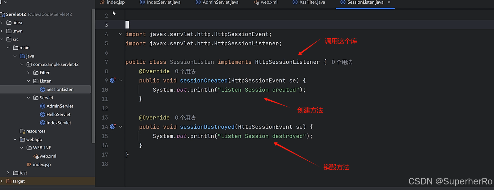 Web开发-JavaEE应用&Servlet技术&路由配置&方法执行流程&过滤器Filter&监听器Listen_第127-128天:javaee开发篇&手搓内存马&listen监听器 ...