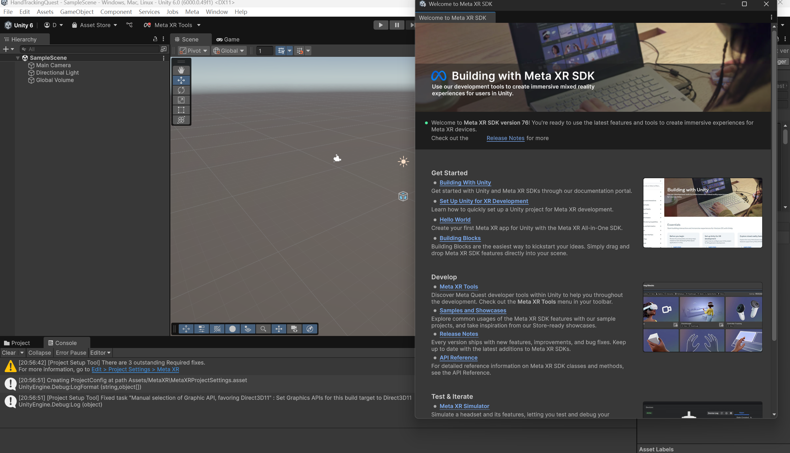 Meta XR SDK导入Unity出bug崩溃闪退的问题_mete quest导入unity崩溃-CSDN博客