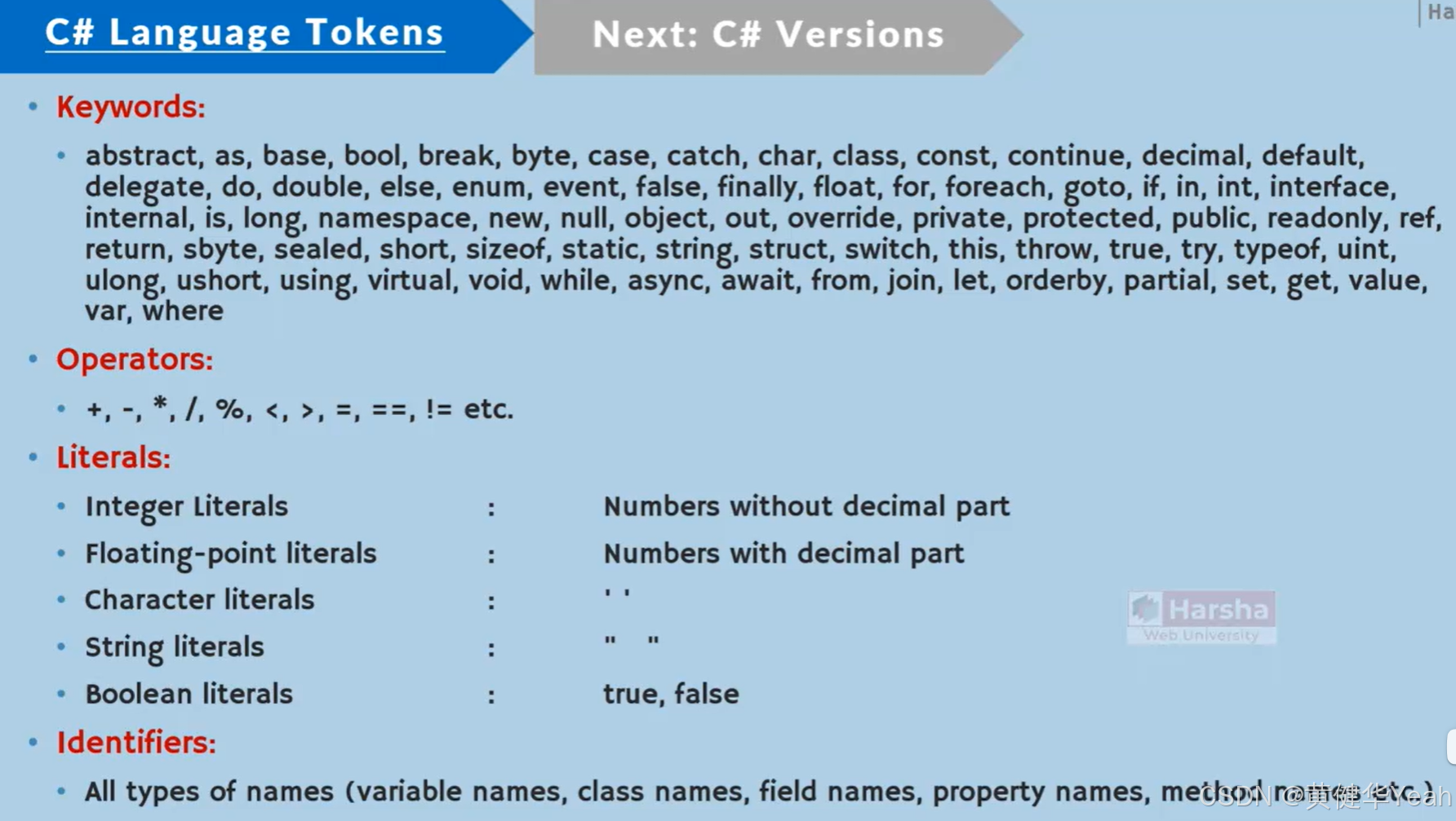 011 C# Language Tokens_c# tokens-CSDN博客
