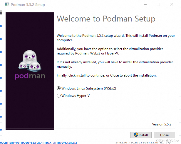 Windows 下安装及使用 Podman 和Podman desktop _windows安装podman-CSDN博客