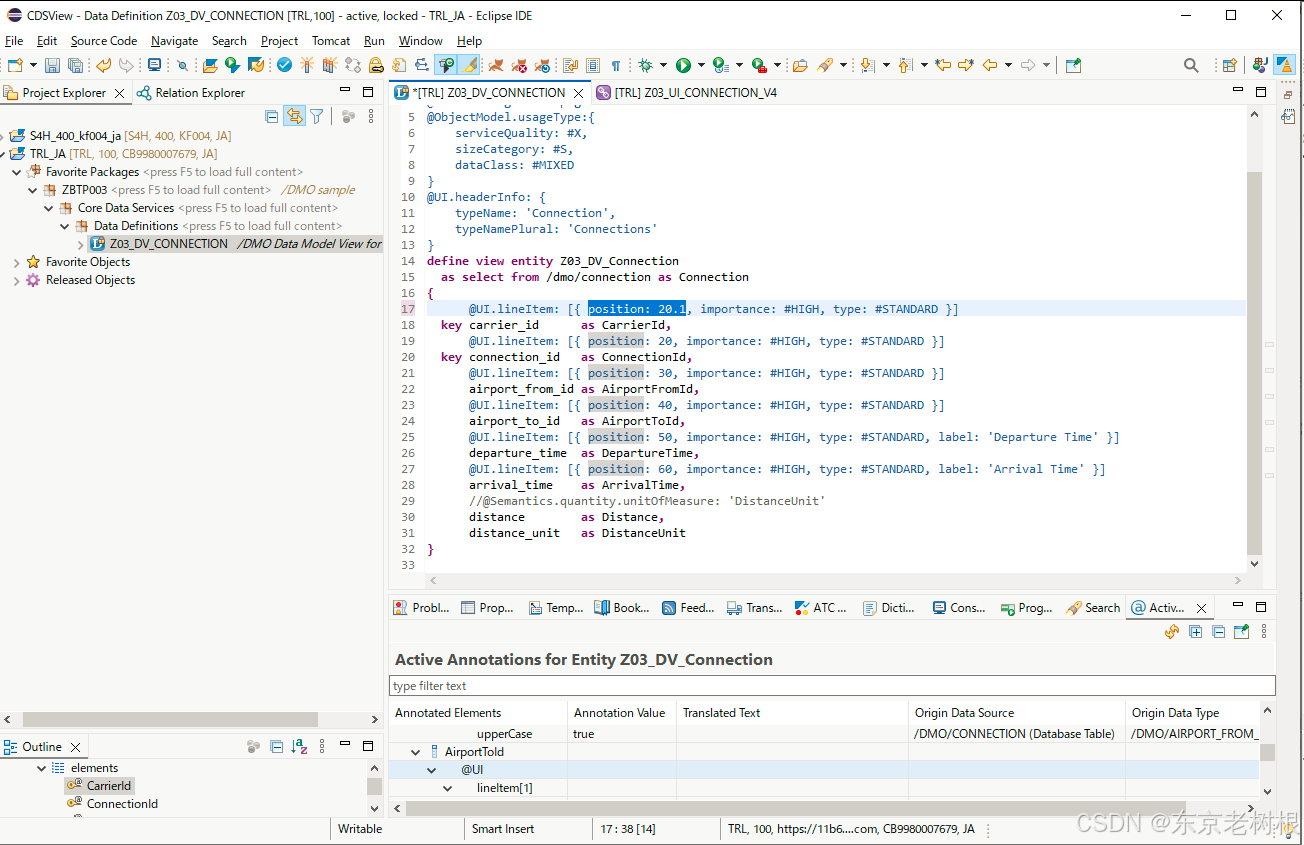 SAP学习笔记 - 开发40 - RAP开发 Annotation的作用 @UI.headerInfo /@UI.lineItem/ @UI.selectionField/ @UI.facet ...