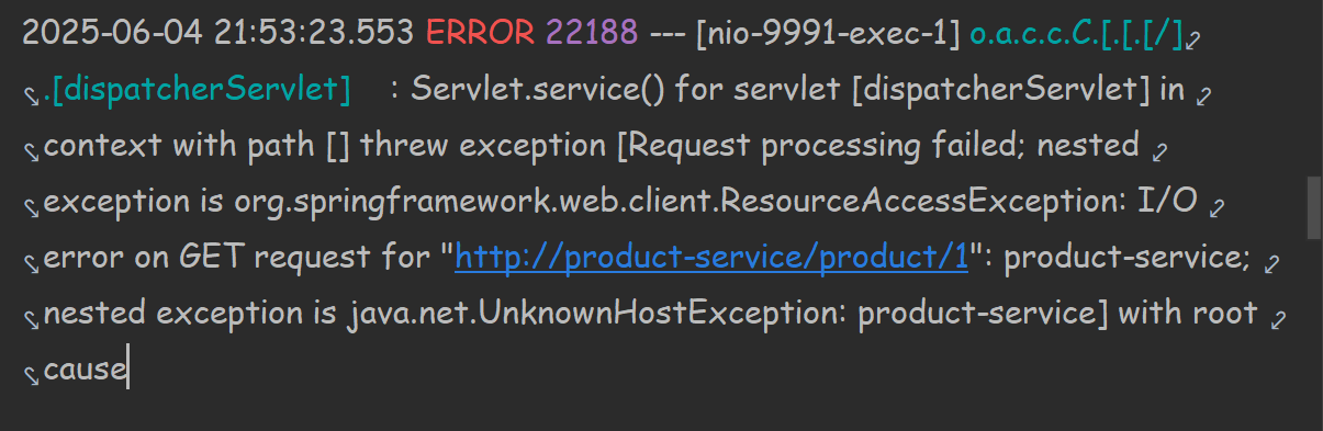 使用Spring Cloud LoadBalancer时报错：nested exception is java.net.UnknownHostException ...