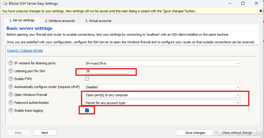 程序员的路上 | 创建一个简单的SFTP | Bitvise SSH Server下载安装配置-CSDN博客