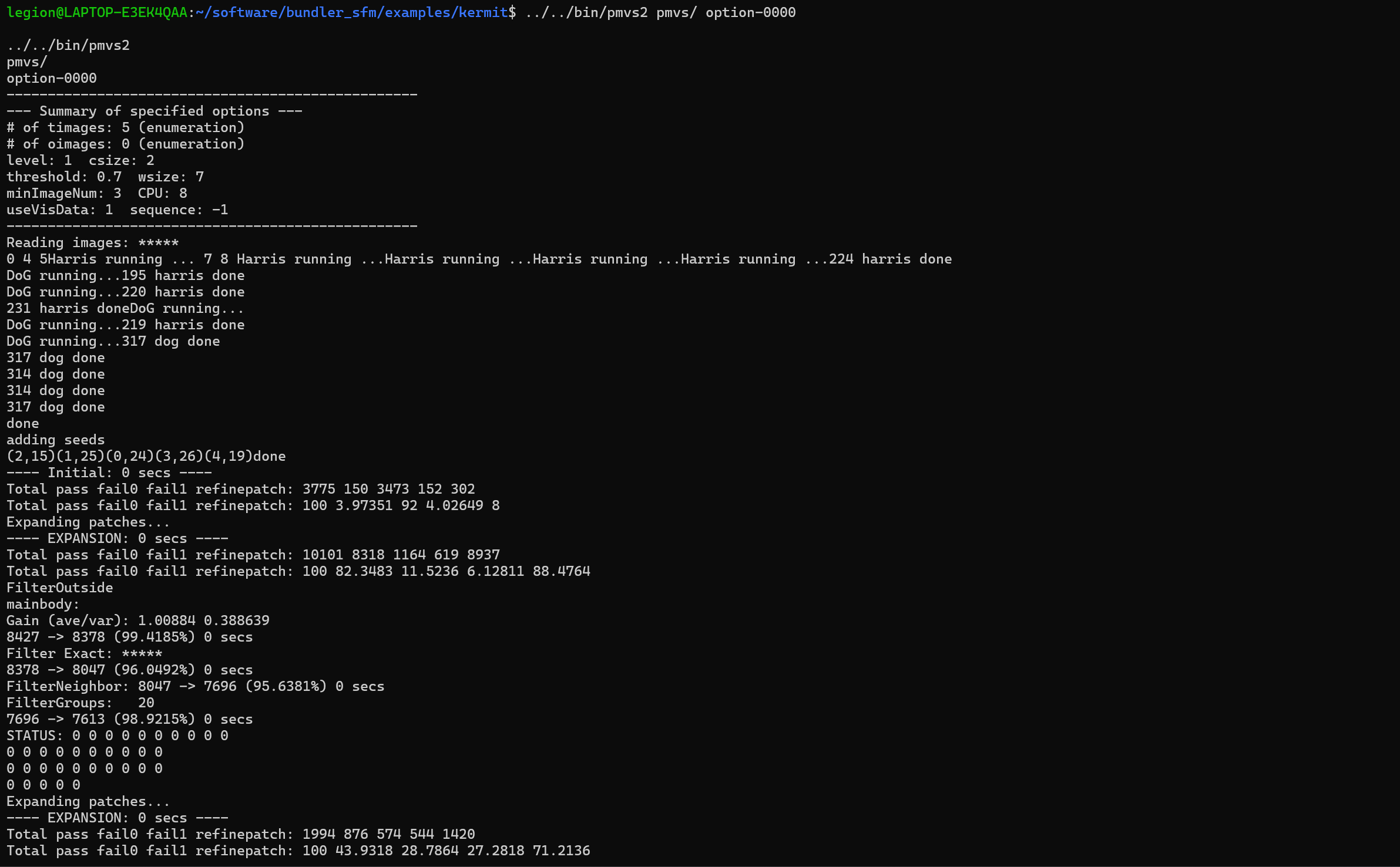 Linux环境下进行SIFT+PMVS+CMVS进行三维重建_cmvs-pmvs-CSDN博客