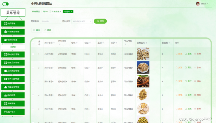 计算机毕设springboot中药材科普网站 基于springboot的中药材知识科普平台设计与实现 Springboot框架下中药材科普系统的开发与应用中医药科普系统设计和实现 Csdn博客