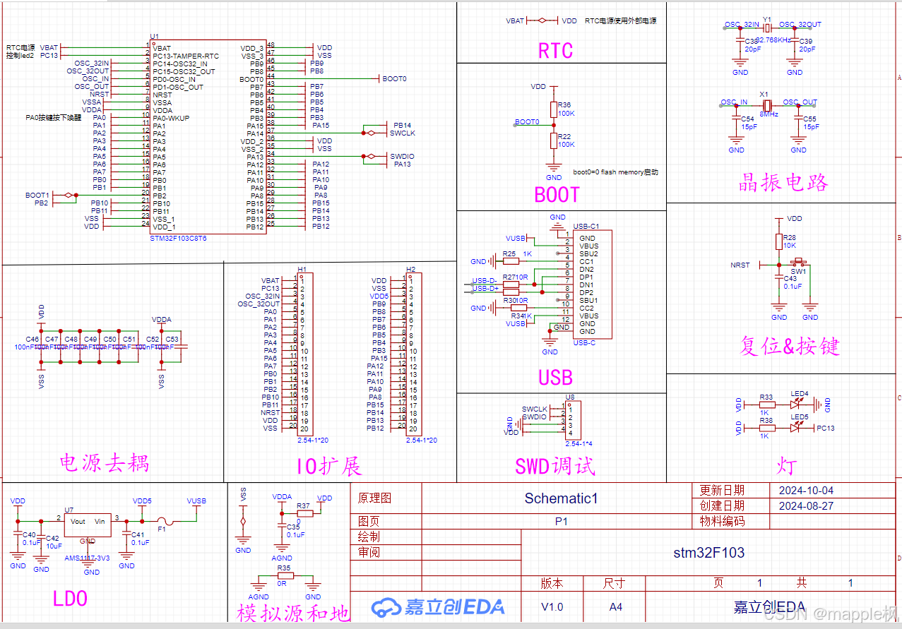 画一块STM32F103_stm32f103开发板原理图-CSDN博客