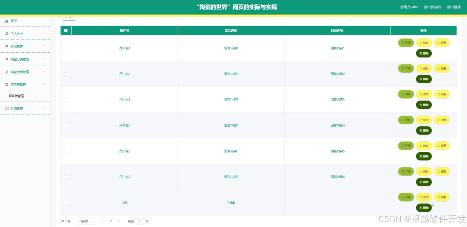 基于SSM+Vue陶瓷宣传网站JAVA|VUE|Springboot计算机毕业设计源代码+数据库+LW文档+开题报告+答辩稿+部署教+代码讲解-CSDN博客