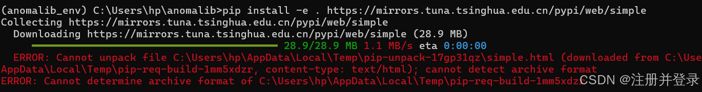anomalib安装以及遇到的问题（含最简单方法）-CSDN博客